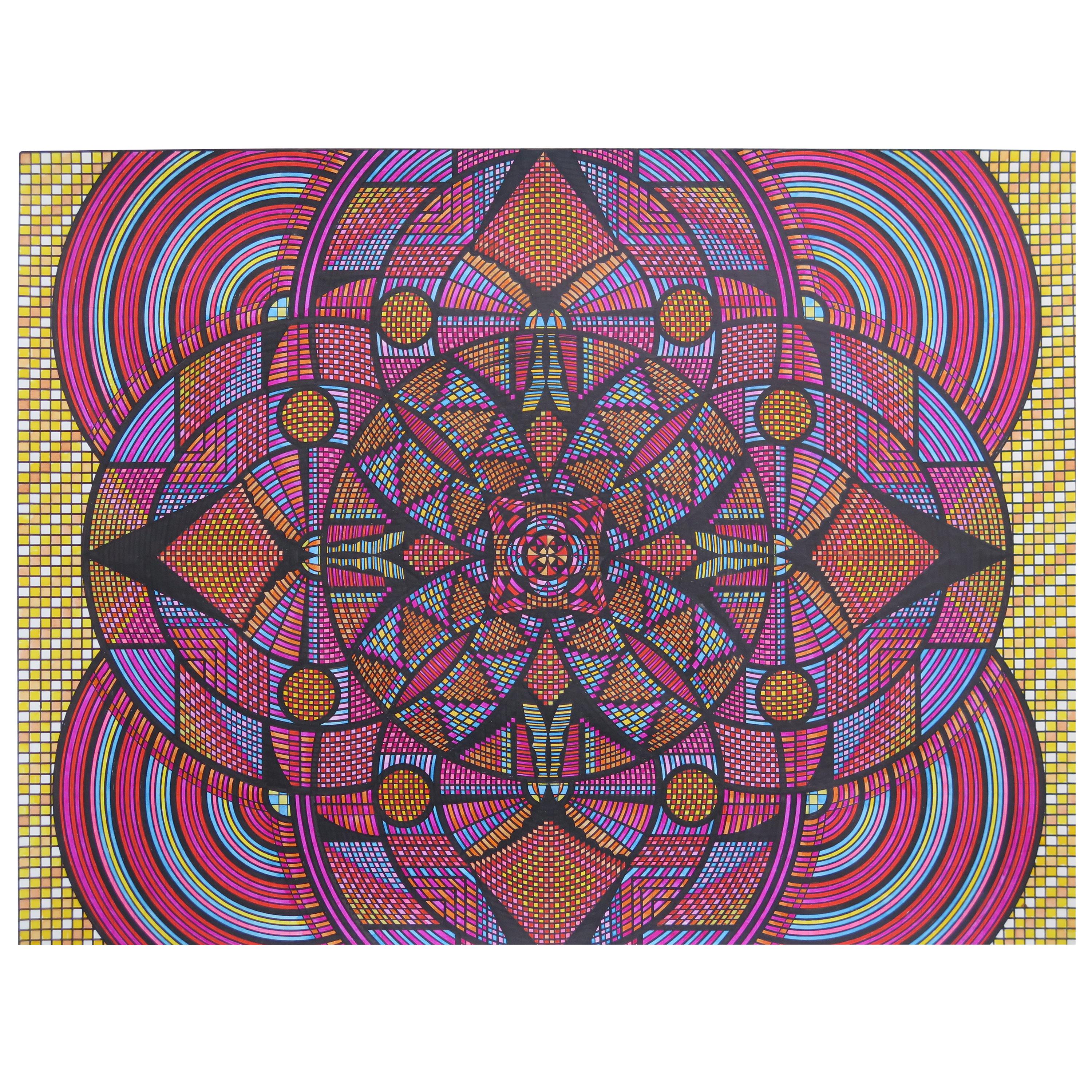 Eugene Andolsek Spinning Discs Drawing For Sale at 1stDibs