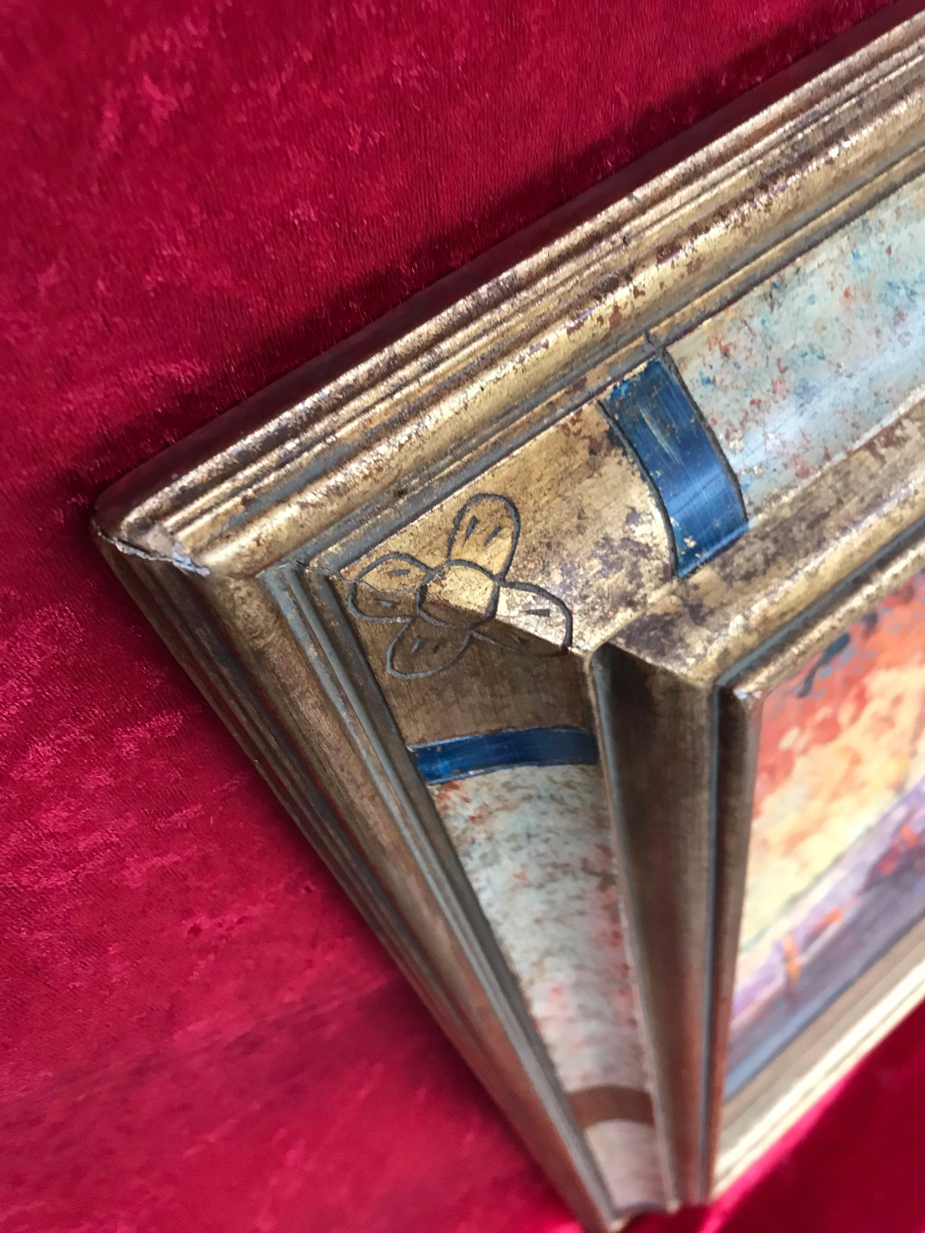 Eugène Bégarat - Venice at Sunset - Original pointillist painting For ...