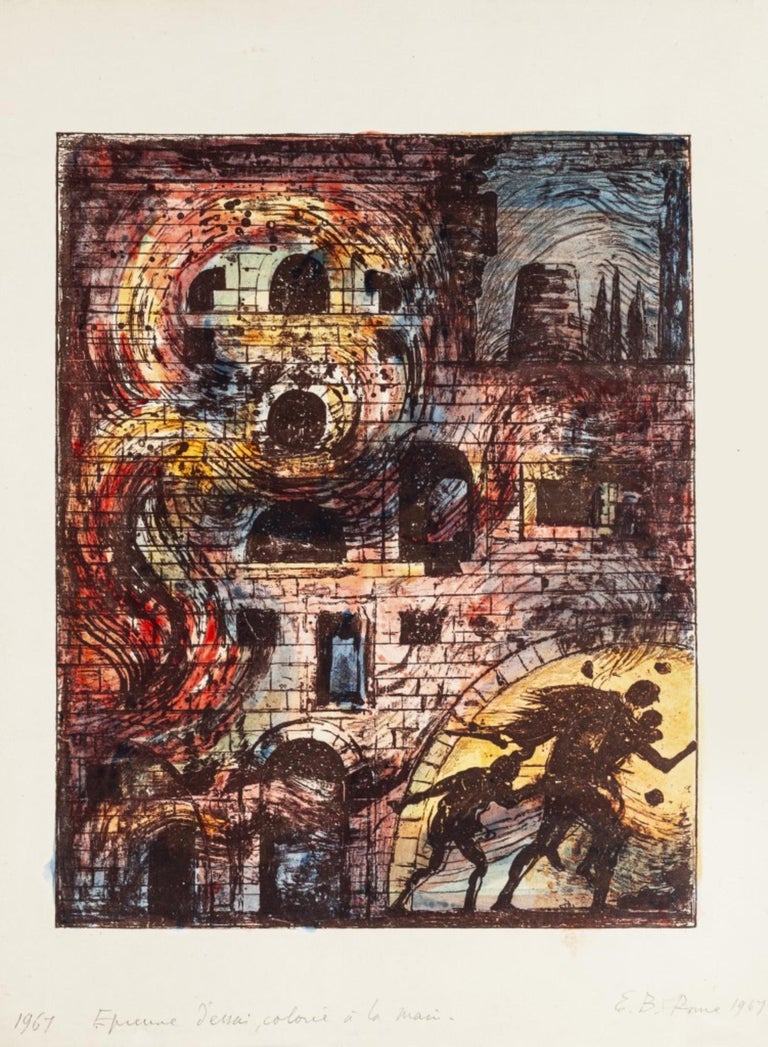 Eugene Berman - Escape from Troy - Original Lithograph by Eugène Berman ...