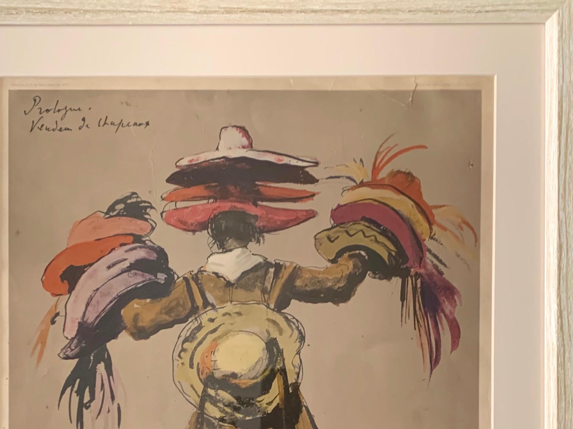 Eugene Berman, Vintage Hat Seller Print at 1stDibs | the hat seller ...