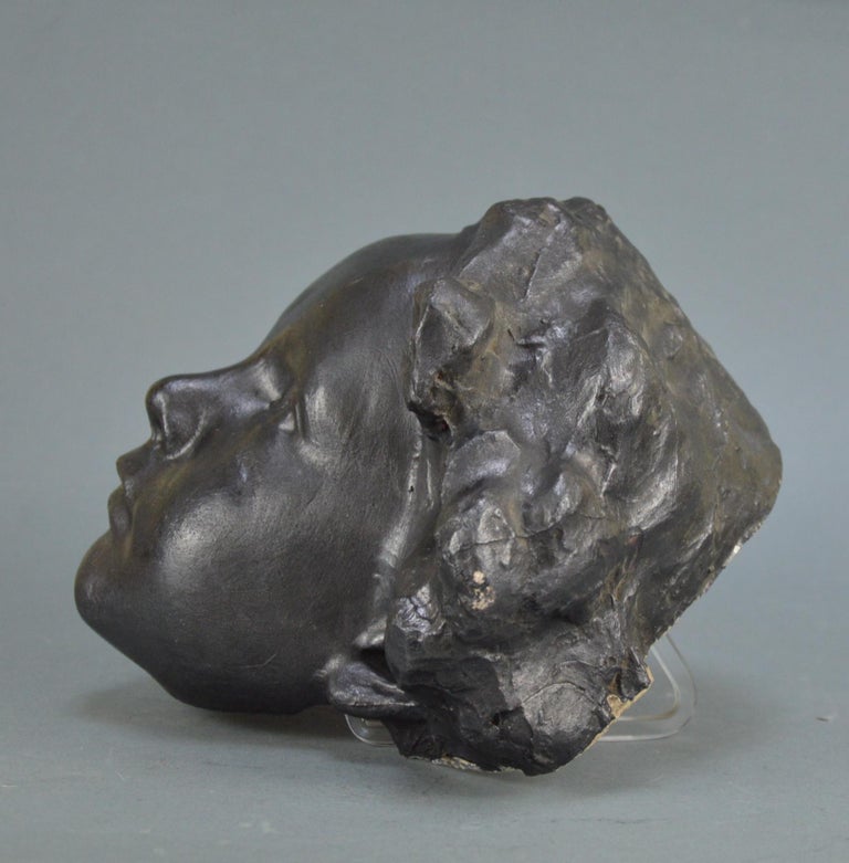 Eugène Canneel Patinated Plaster Cast Wall Sculpture Boys Face For Sale ...