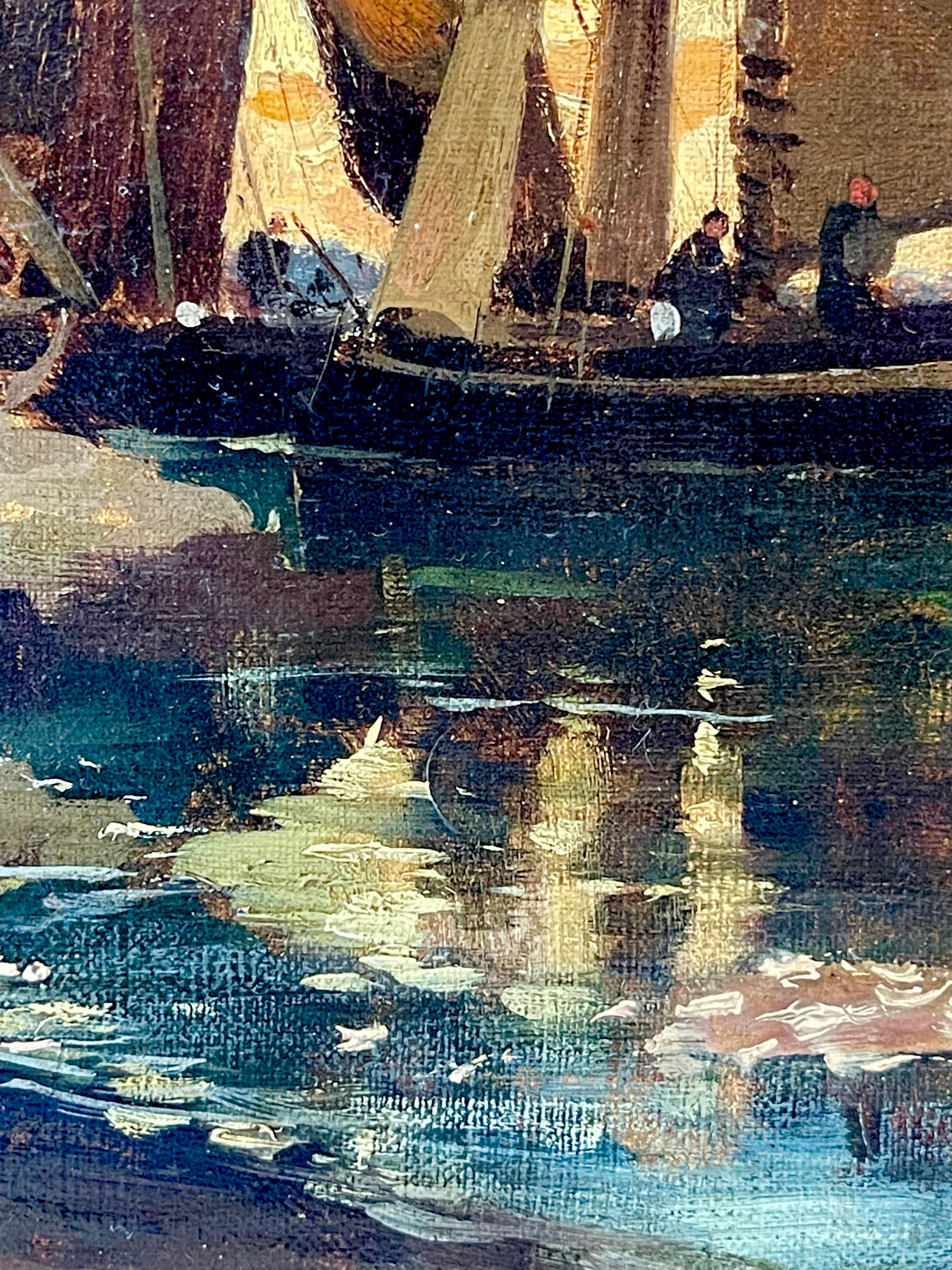 Eugene Galien-Laloue - 19th century French painting - Seascape at ...
