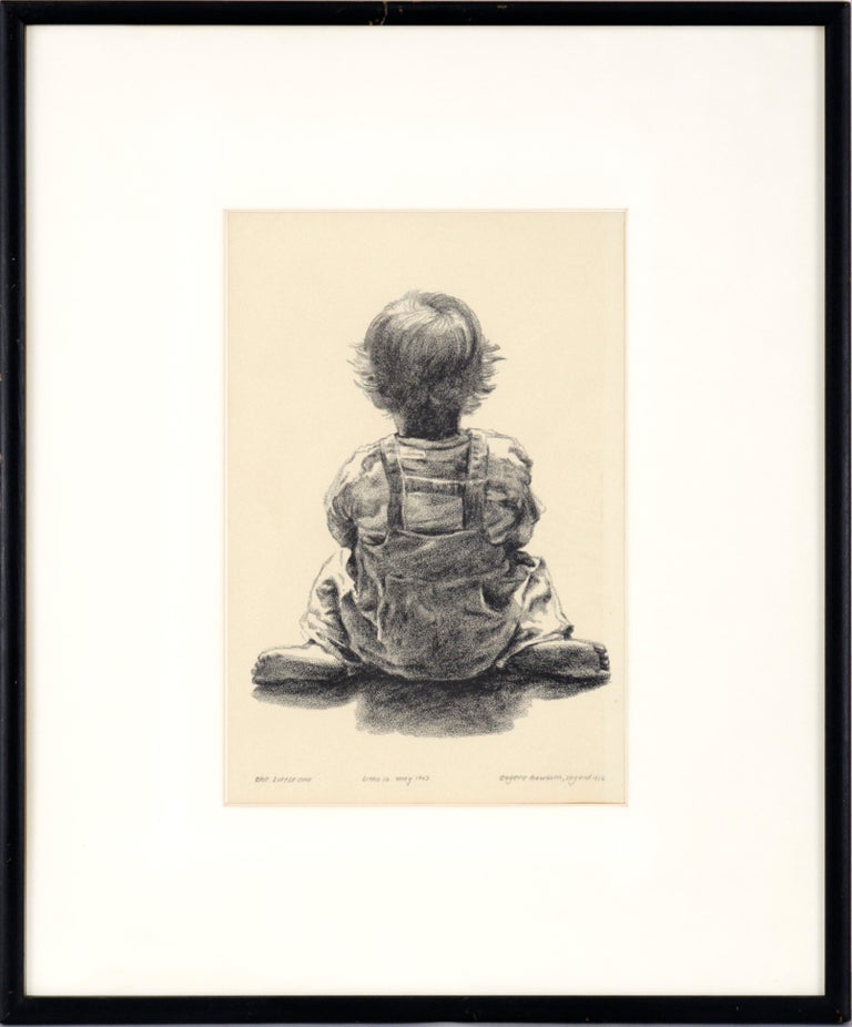 Eugene Hawkins - "The Little One" - Rare Signed Figurative Lithograph ...