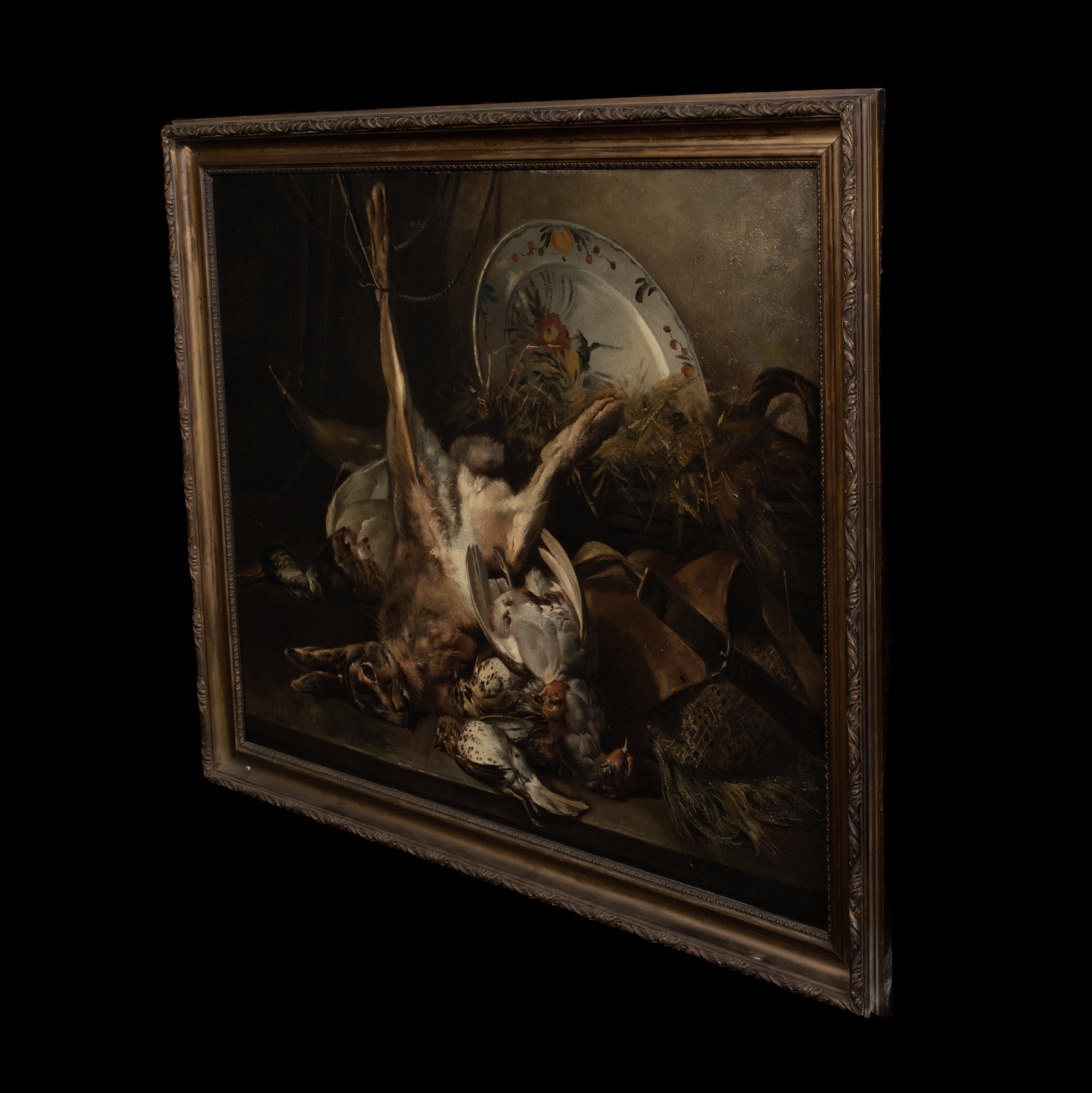 Eugene Henri Cauchois - Still Life Of Dead Game In A Pantry, 19th ...