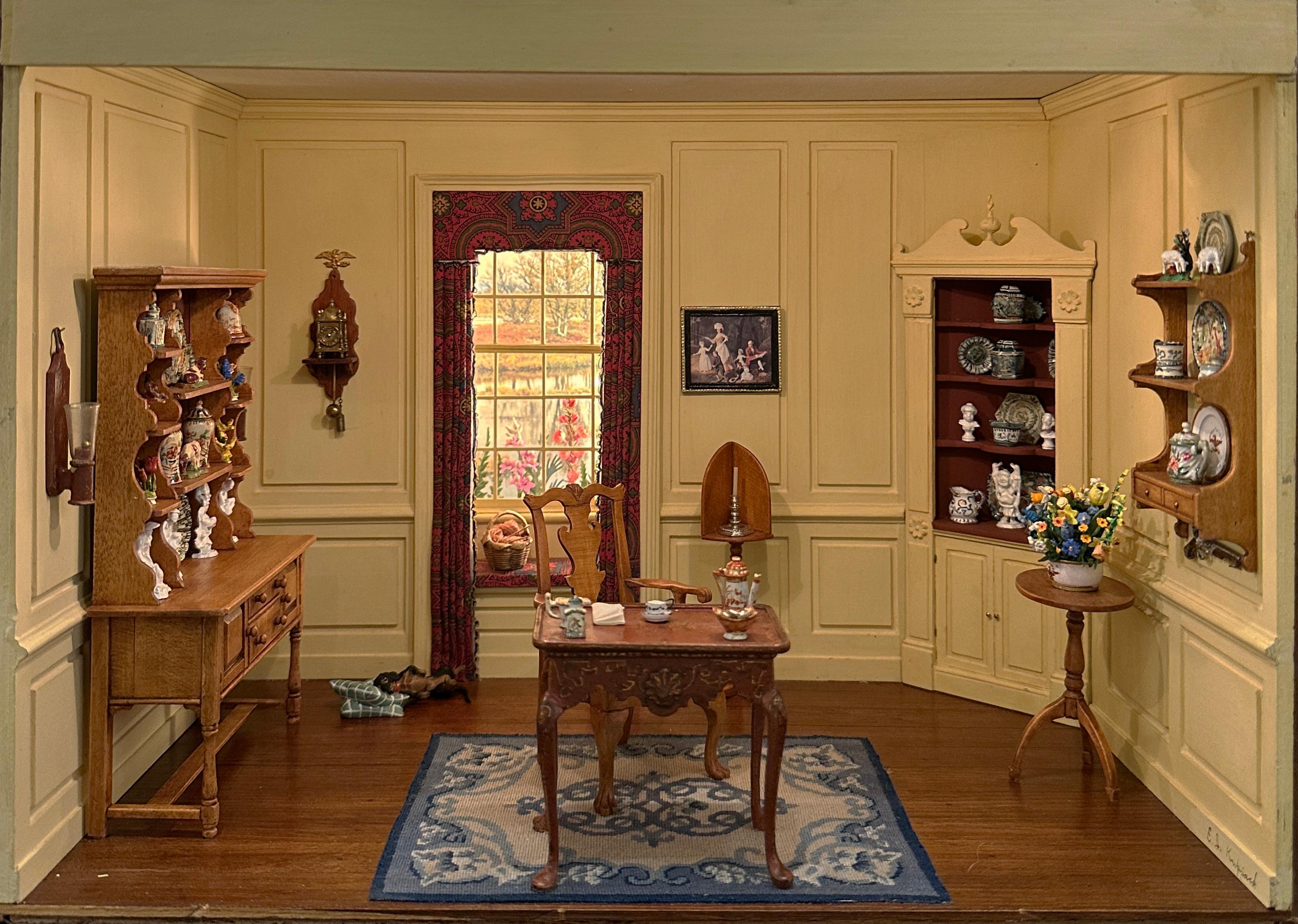 Eugene Kupjack - Early American Parlor, Circa 1820, Miniature Room by ...