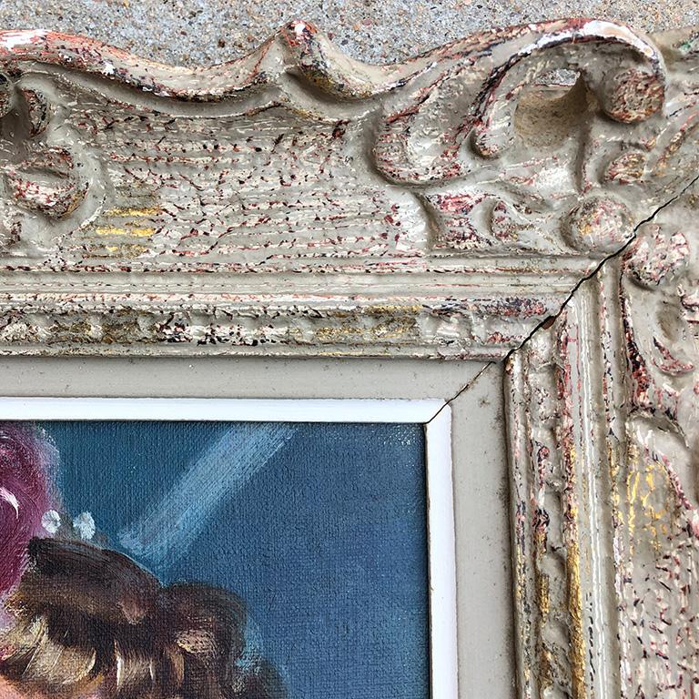 Eugene Lelievre Portrait Oil on Canvas Painting Signed and Framed 1920s ...