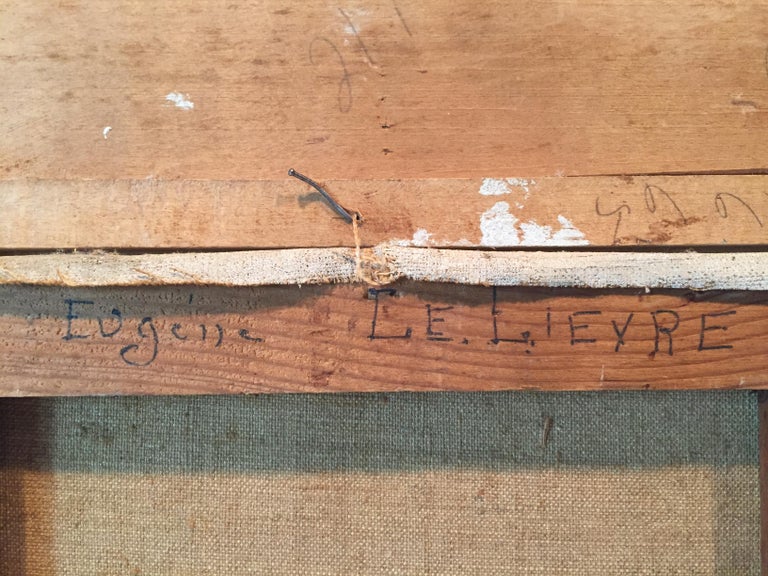 Eugene Lelievre Portrait Oil on Canvas Painting Signed and Framed 1920s ...