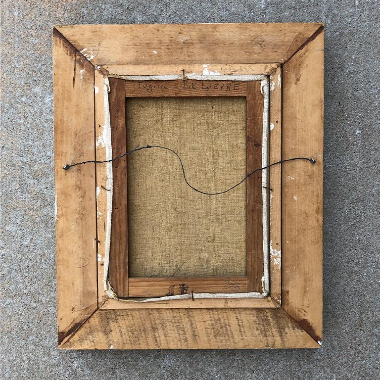 Eugene Lelievre Portrait Oil on Canvas Painting Signed and Framed 1920s ...