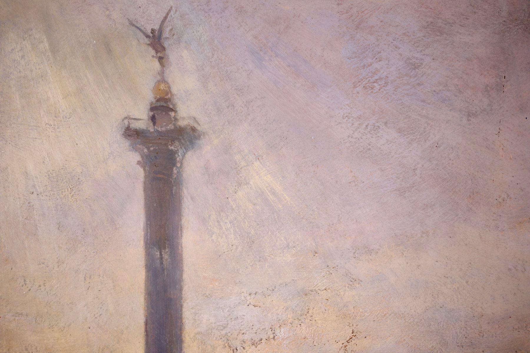 Eugène Louis Gillot - Rain - Paris - Impressionist Figurative Cityscape ...