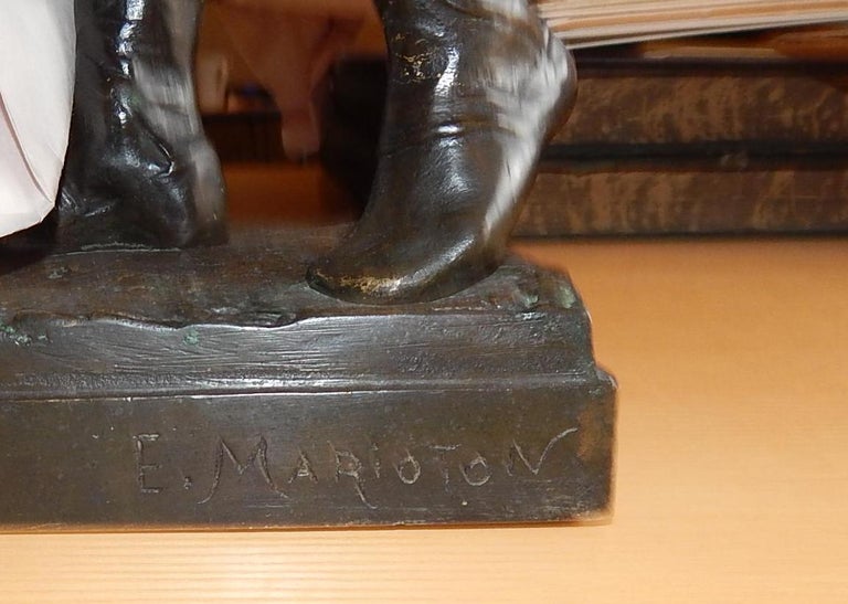 Eugene Marioton French Bronze, circa 1890s, “Fascinator” Snake Charmer ...
