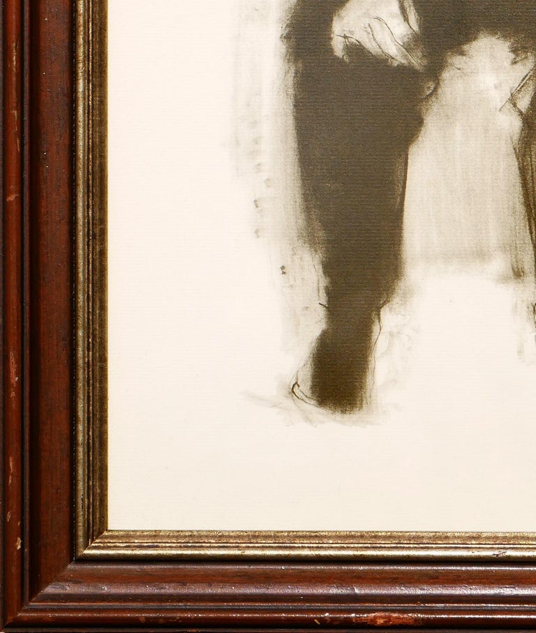 Eugene Massin - Naturalistic Figurative Portrait Lithograph of a Well ...