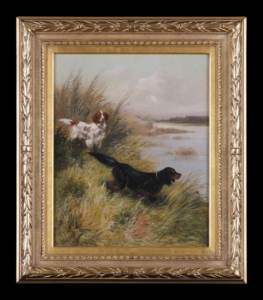 Godefroy De Hagemann - French Barbizon rural landscape: young girls ...