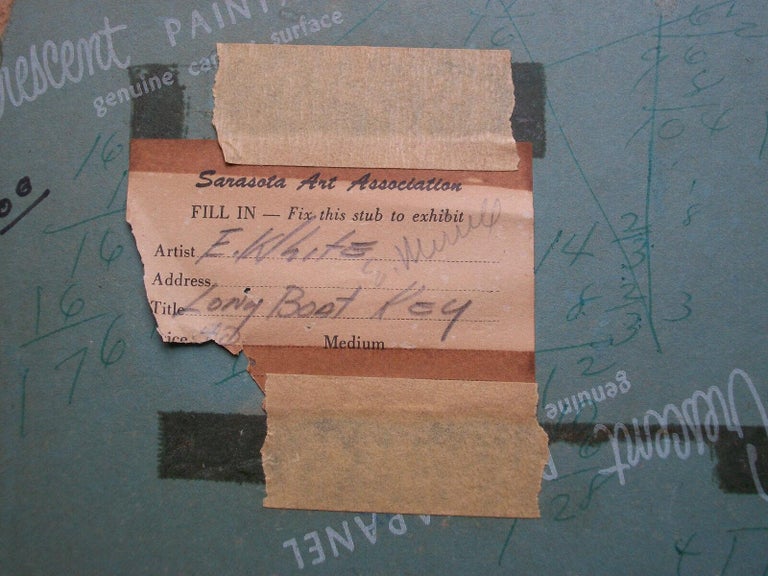 Eugene White - 'Long Boat Key' - Impressionist Oil on Board - U.S., circa 1950 For Sale at 1stDibs