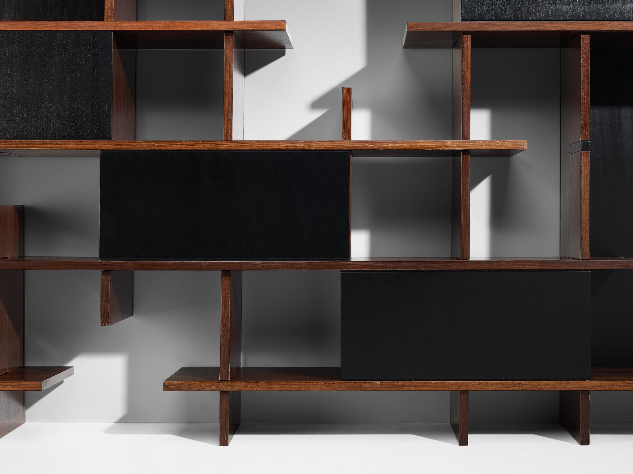 Eugenio Gerli for Tecno 'Domino' Bookcase For Sale at 1stDibs