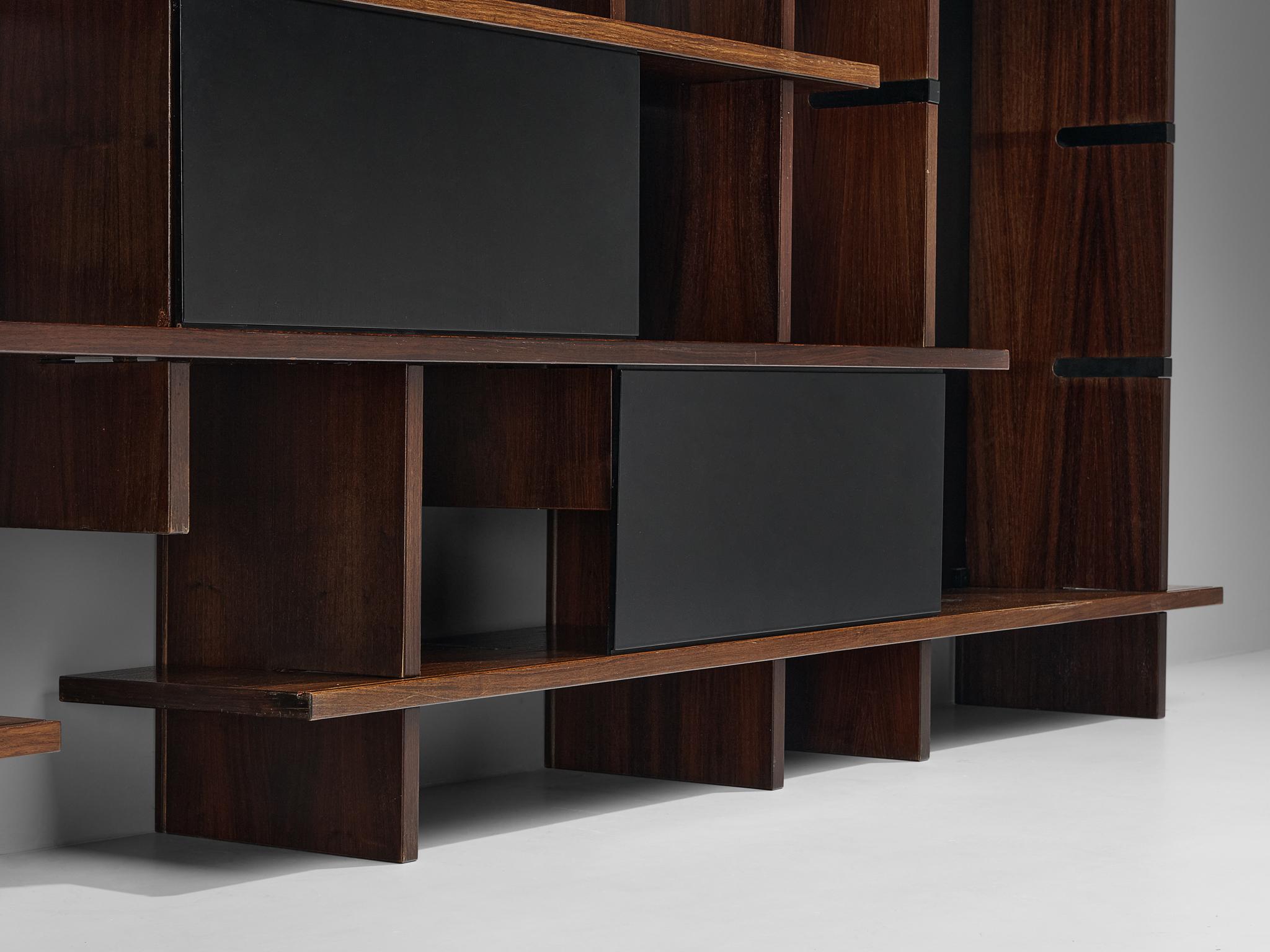 Eugenio Gerli for Tecno 'Domino' Bookcase For Sale at 1stDibs