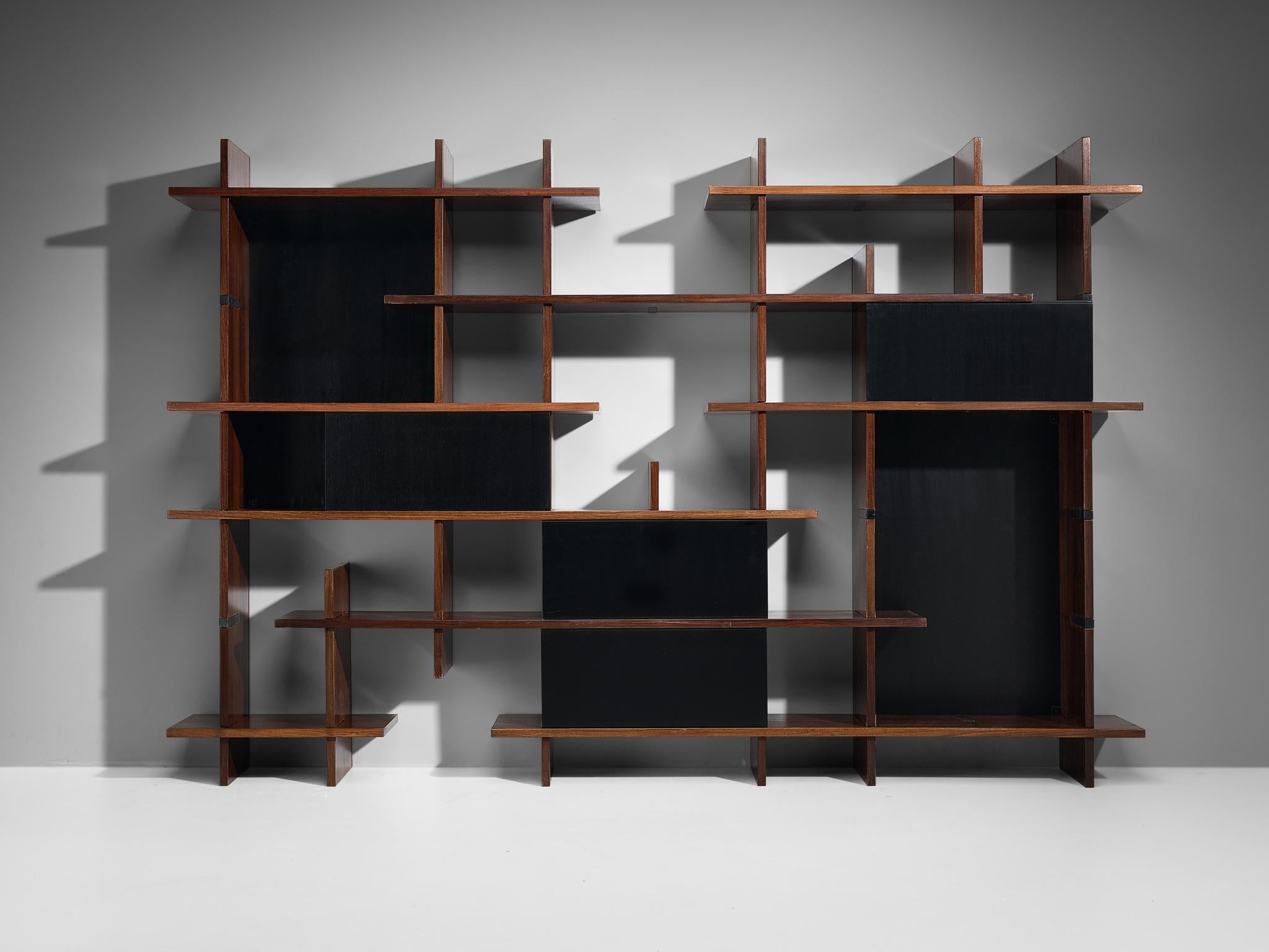 Eugenio Gerli for Tecno 'Domino' Bookcase For Sale at 1stDibs