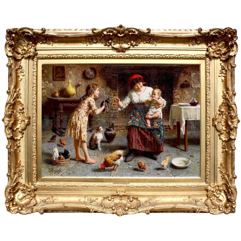 Eugenio Zampighi Italian 1859 1944 19th 20th C Oil On Canvas eugenio-zampighi-italian-1859-1944-19th-20th-c-oil-on-canvas