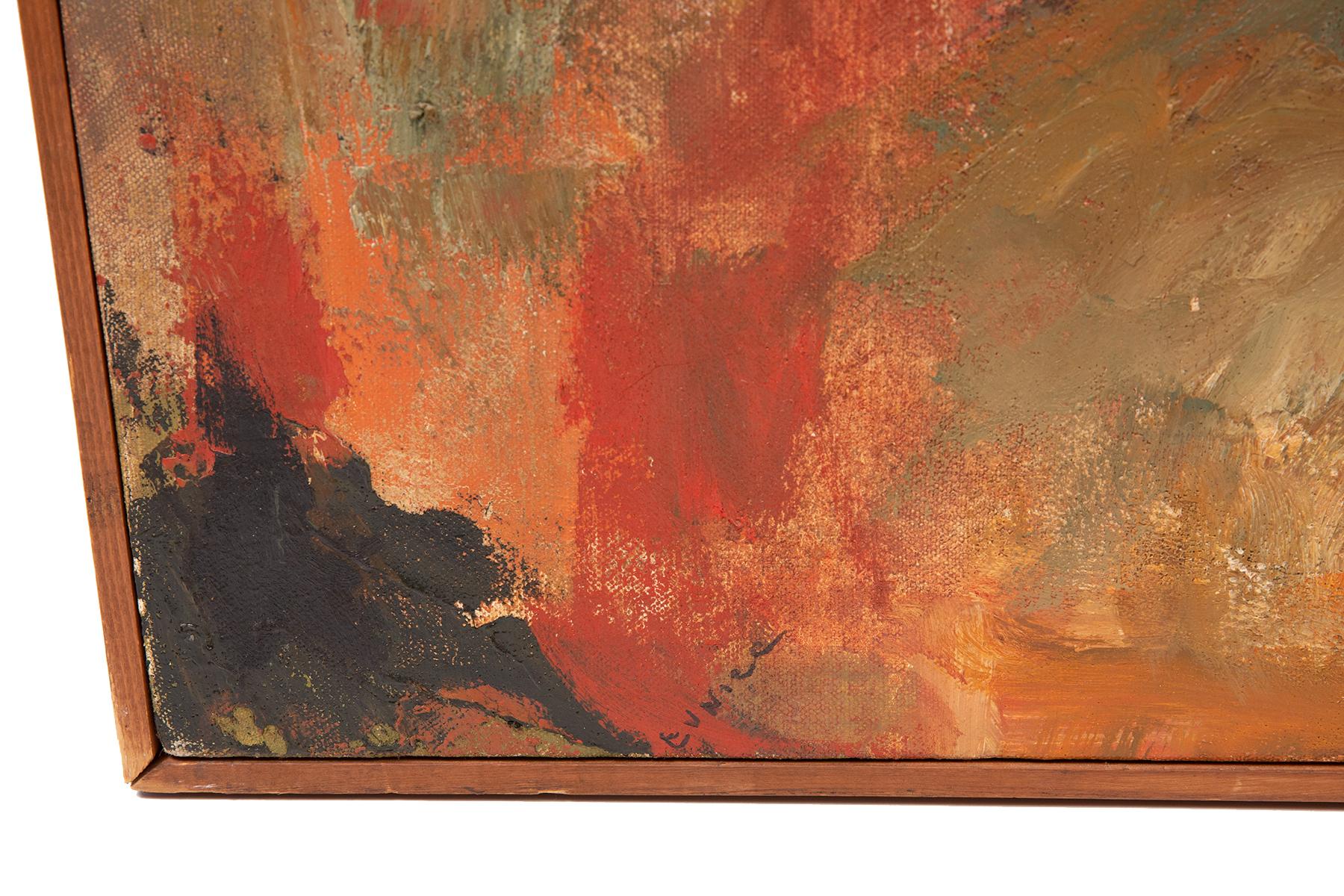 Eunice Jensen Parsons Abstract 1950's Mid Century Painting at 1stDibs