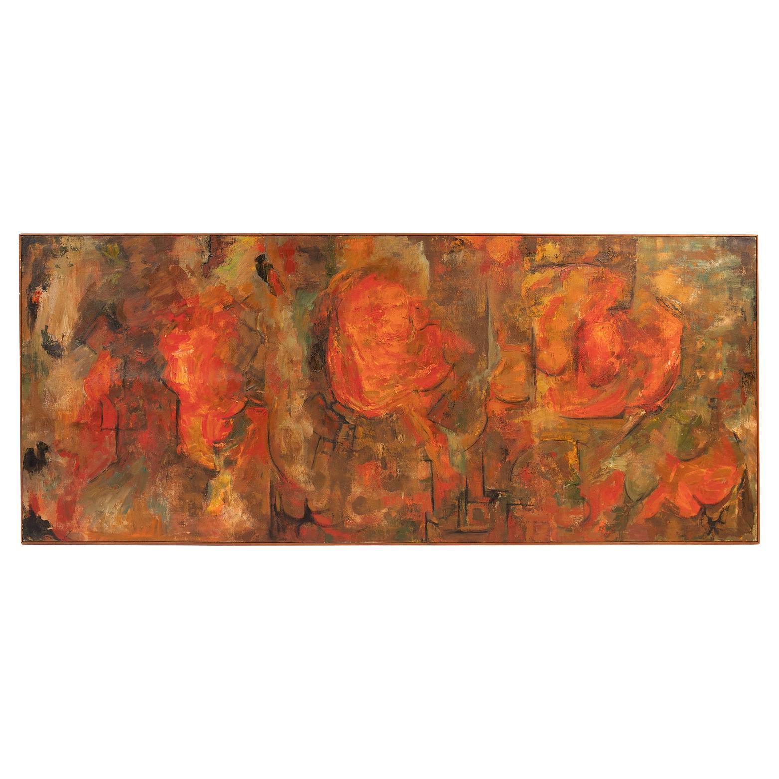 Eunice Jensen Parsons Abstract 1950's Mid Century Painting at 1stDibs