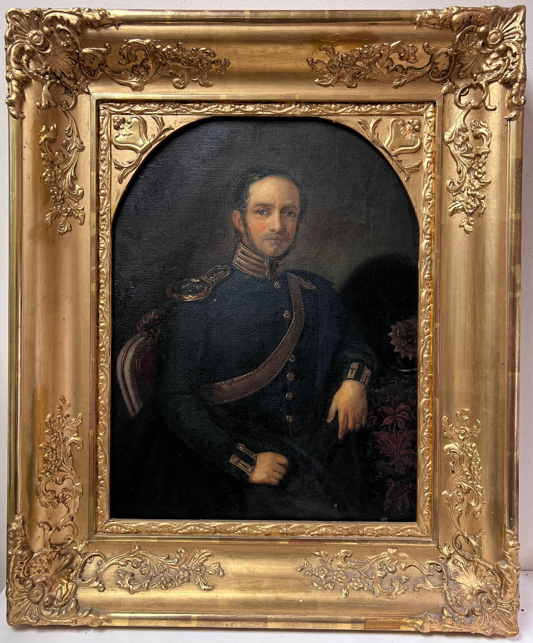 European Antique - Fine Antique European Military Portrait of Officer ...