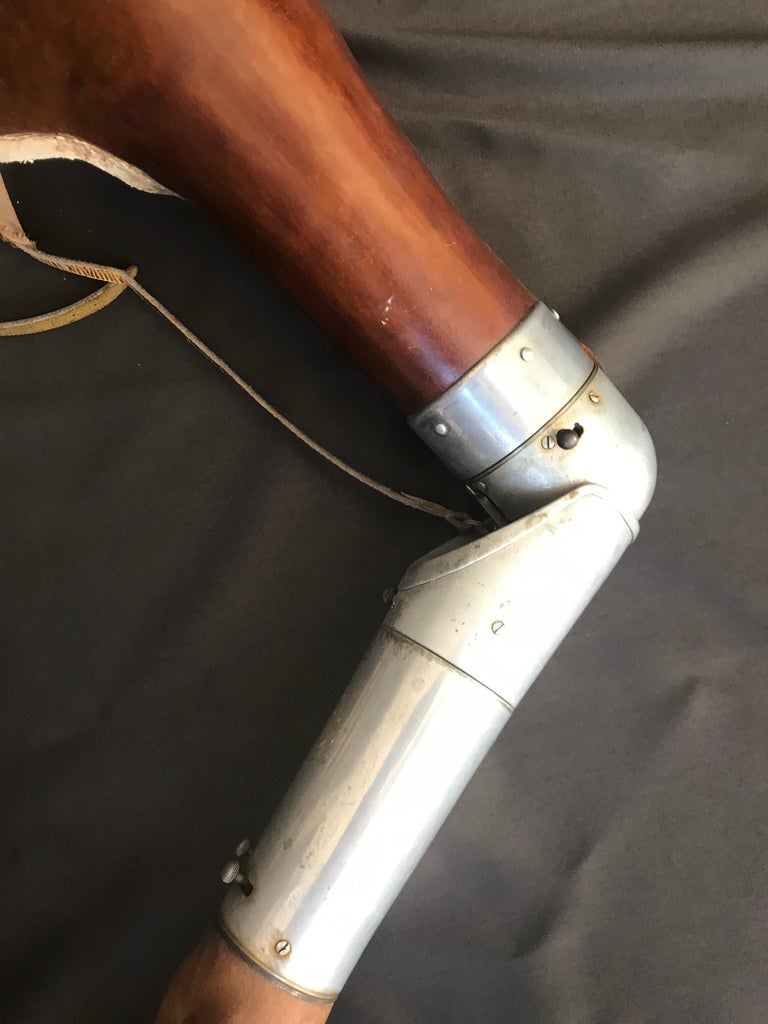 European Antique Prosthetic Arm in Wood Metal and Leather For Sale at ...
