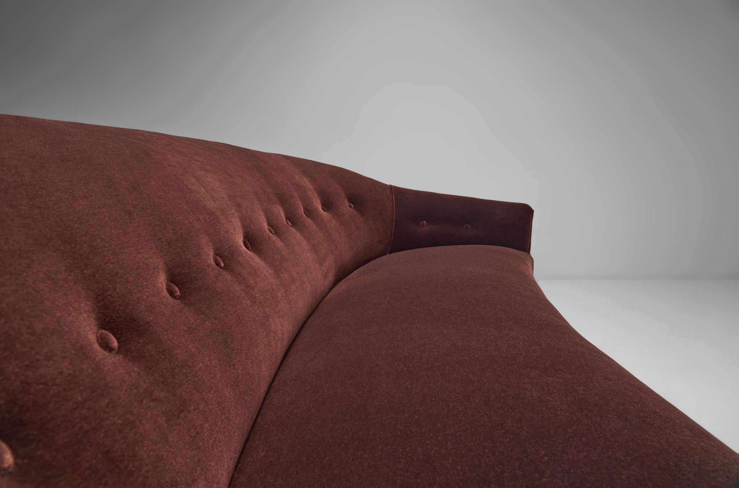 European Cabinetmaker Three-Seater Statement Sofa, Europe ca 1950s For ...