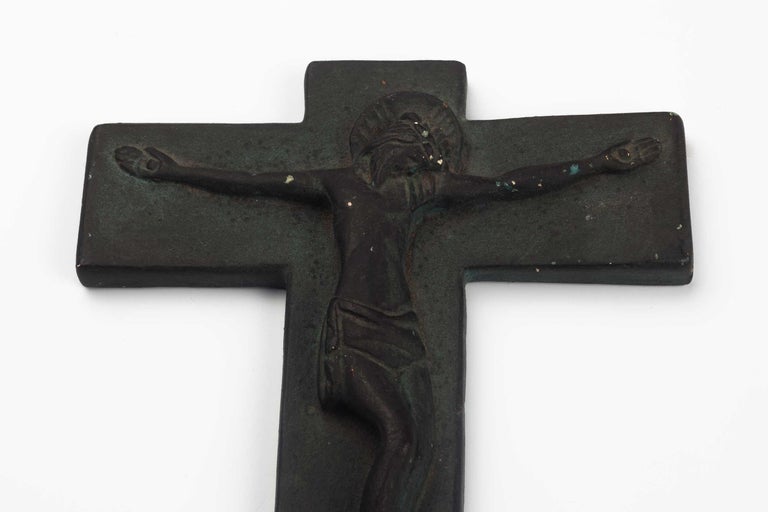 European Ceramic Wall Cross, 1970s For Sale at 1stdibs