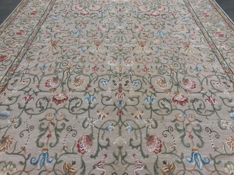 European Design Rug with Floral All-Over Design For Sale at 1stDibs