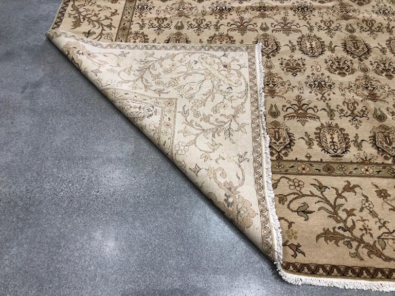 European Design Rug in Beige and Brown For Sale at 1stDibs