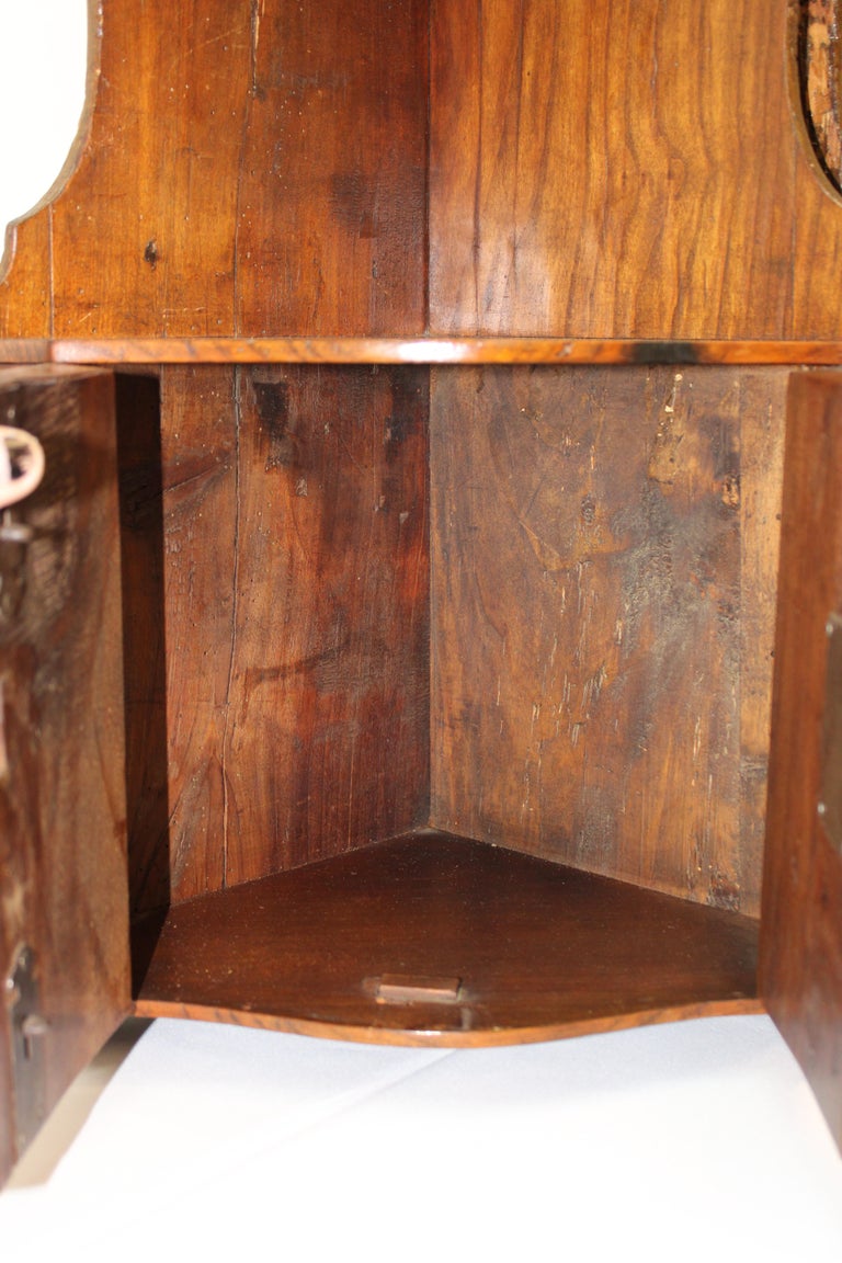 European Inlaid Corner Wood Shelves For Sale at 1stDibs