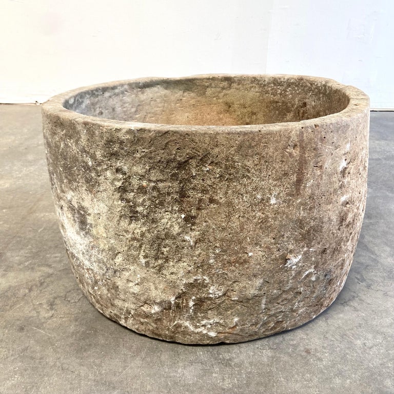 European Limestone Garden Trough Planter or Fountain at 1stDibs