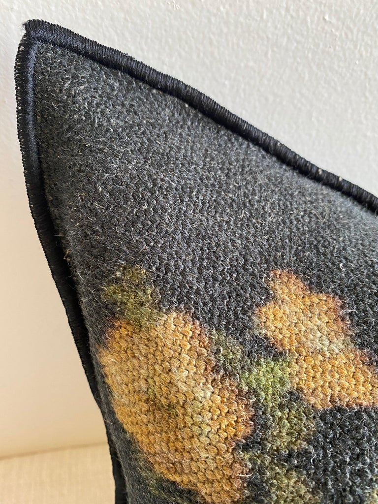 Wabi Sabi French Linen Roses Lumbar Pillow For Sale at 1stDibs