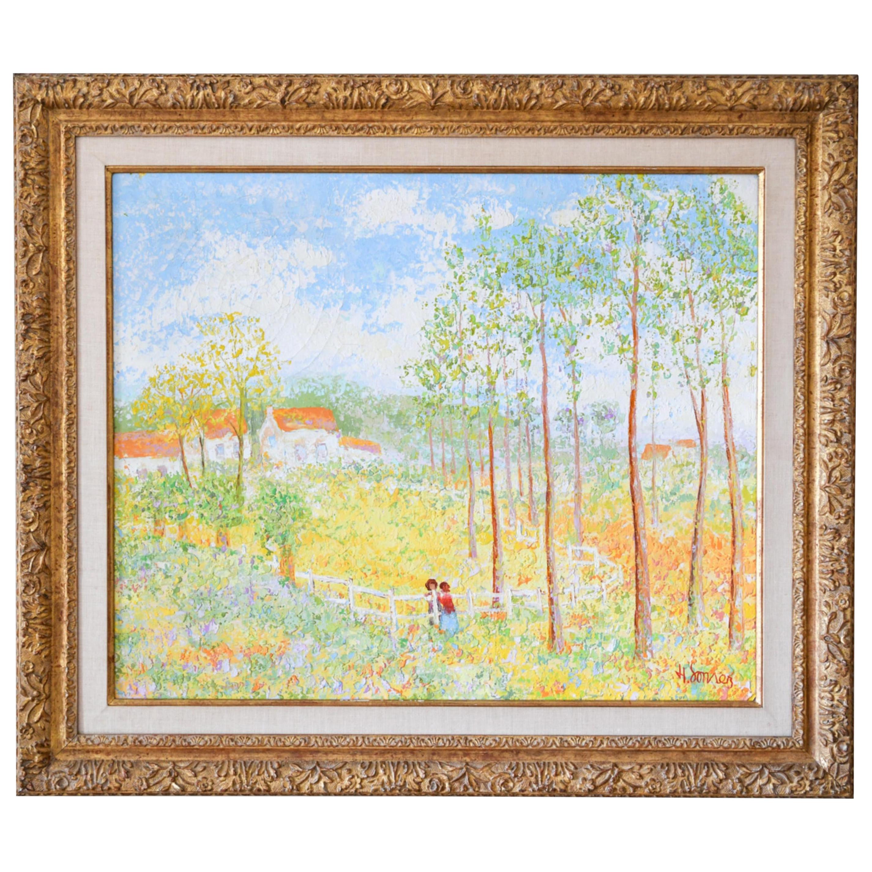 Impressionistic Landscape, Oil on Canvas Landscape, Martin Jewell at ...