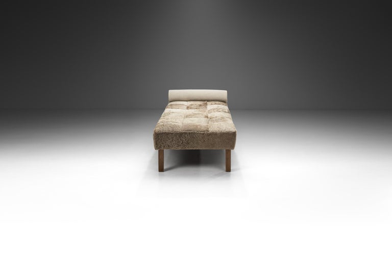 European Mid-Century Modern Daybed in Pony Hide, Europe ca 1950s For ...