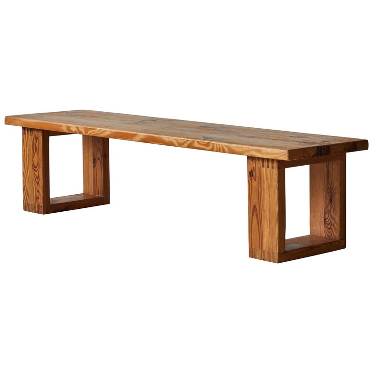 European Pine Bench at 1stDibs
