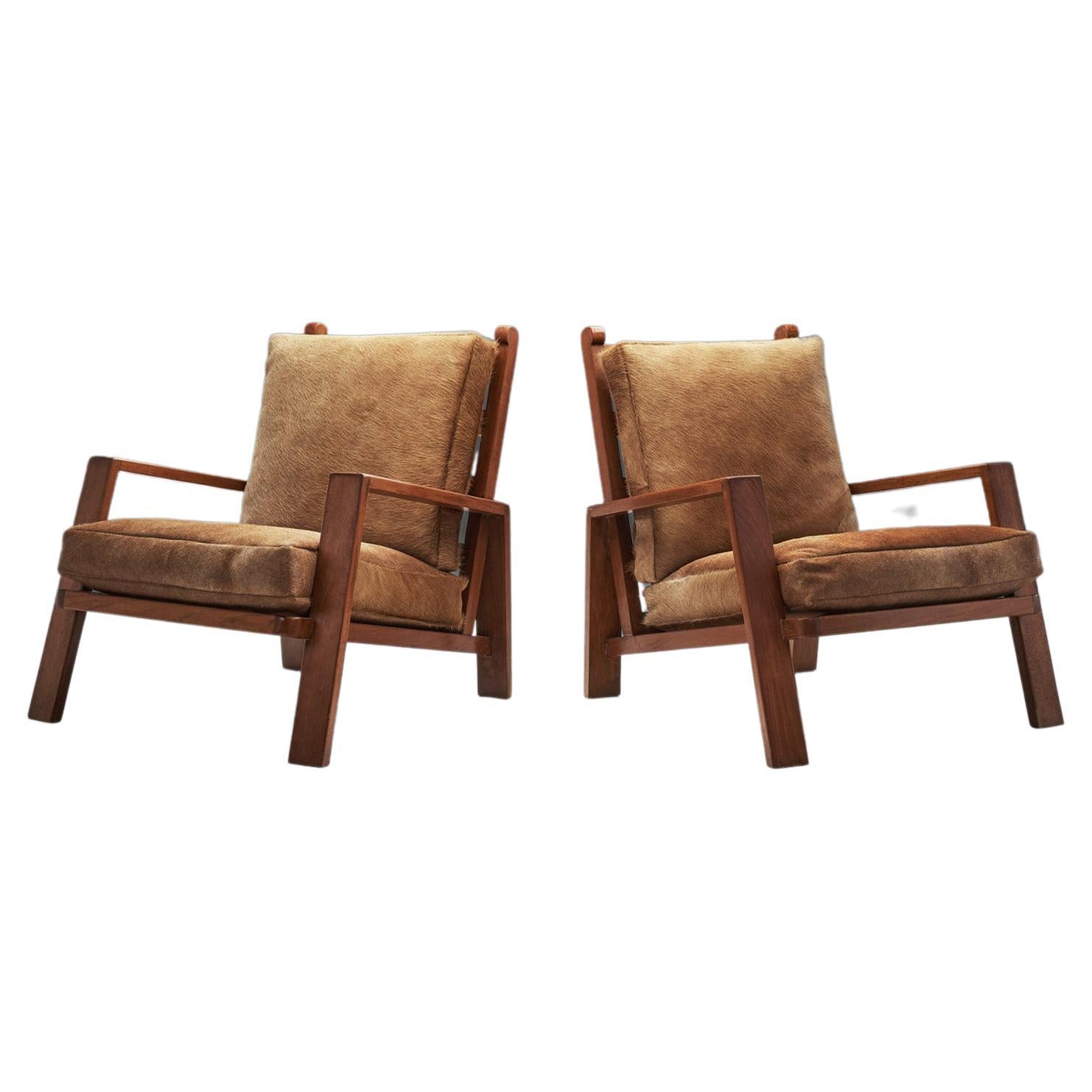 Mid-Century Modern Lounge Chair by a European Cabinetmaker, Europe ca ...