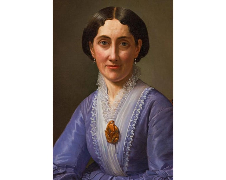 'European School, C. 1825' an Exceptional Quality Portrait "Lady in ...