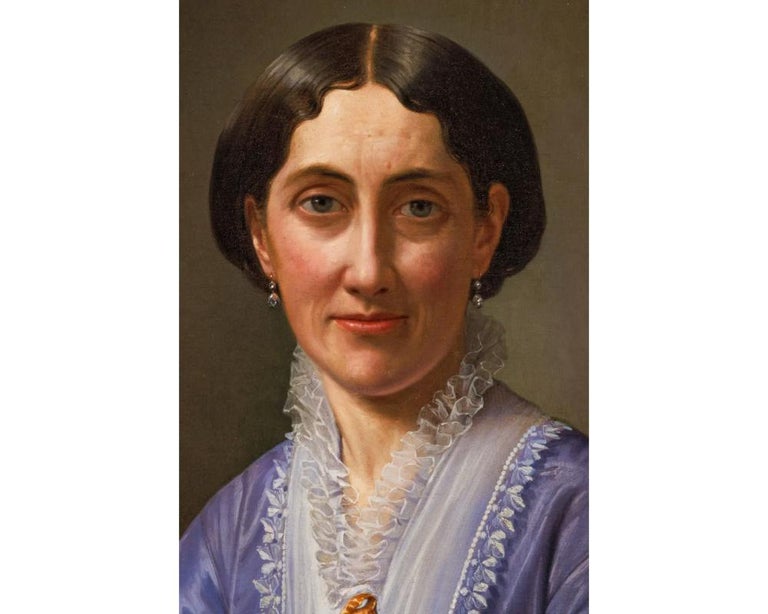 'European School, C. 1825' an Exceptional Quality Portrait "Lady in ...