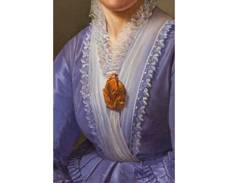 'European School, C. 1825' an Exceptional Quality Portrait "Lady in ...