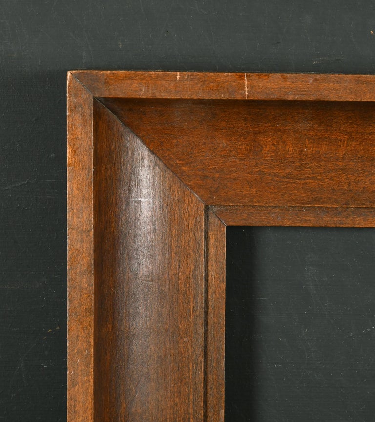 European School - Vintage Stripped Wood Picture Frame at 1stDibs
