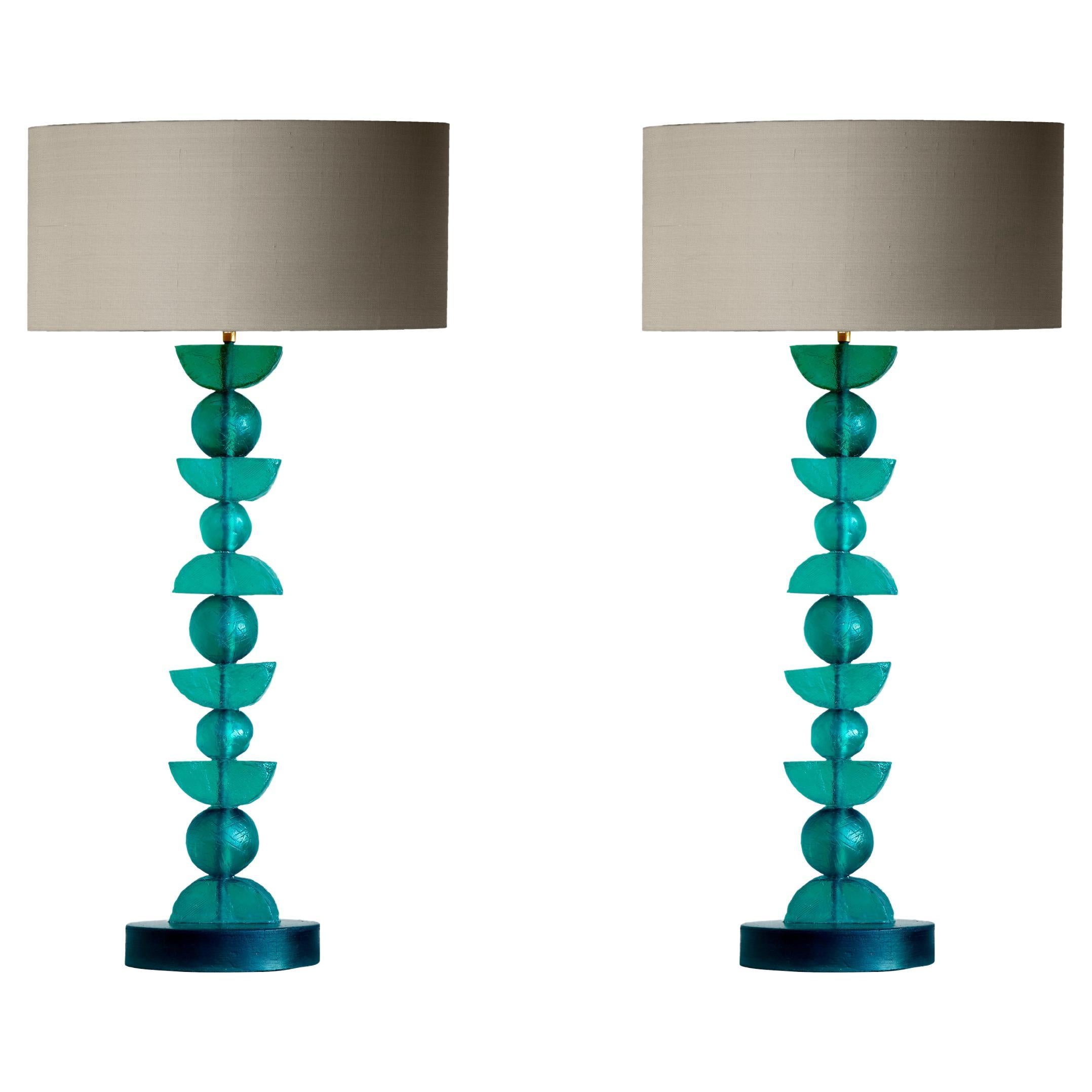 European, Silhouette Table Lamp by Margit Wittig, White Resin For Sale ...