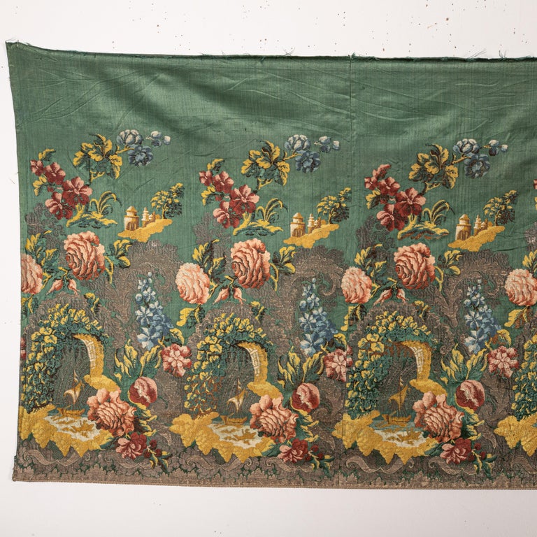 European Silk and Metallic Thread Brocaded Textile, 18th C. For Sale at ...