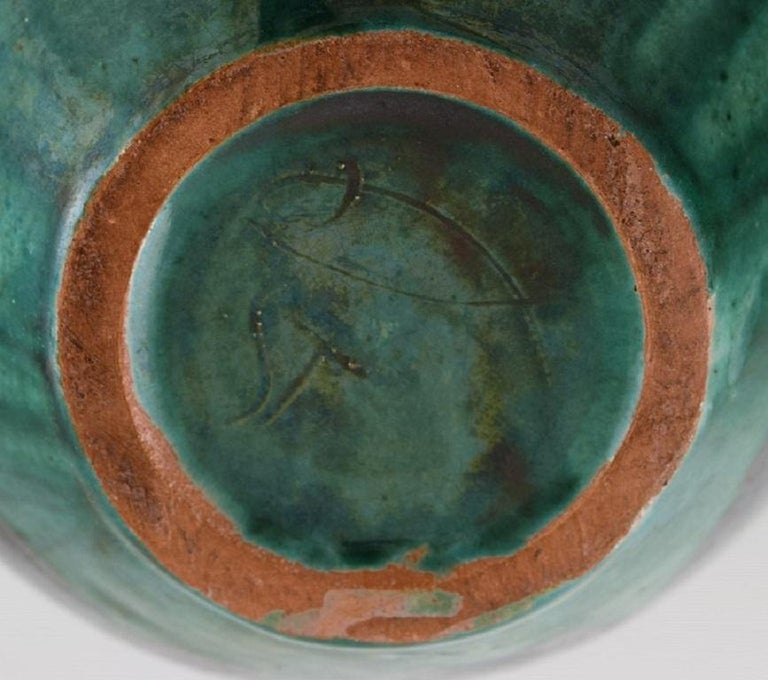European Studio Ceramicist, Unique Vase in Glazed Stoneware, 1960s/70s ...