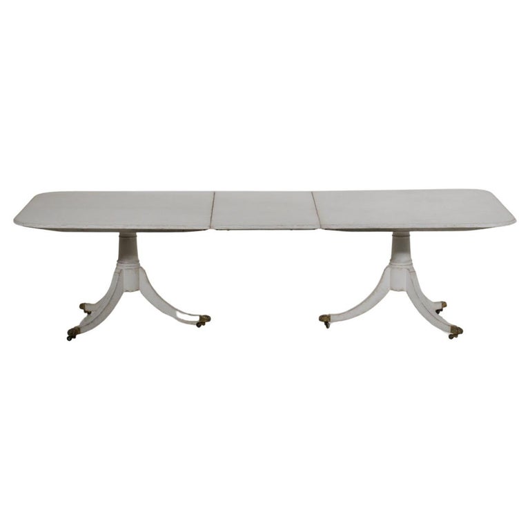 European Two-Pillar Table, 19th C For Sale at 1stDibs