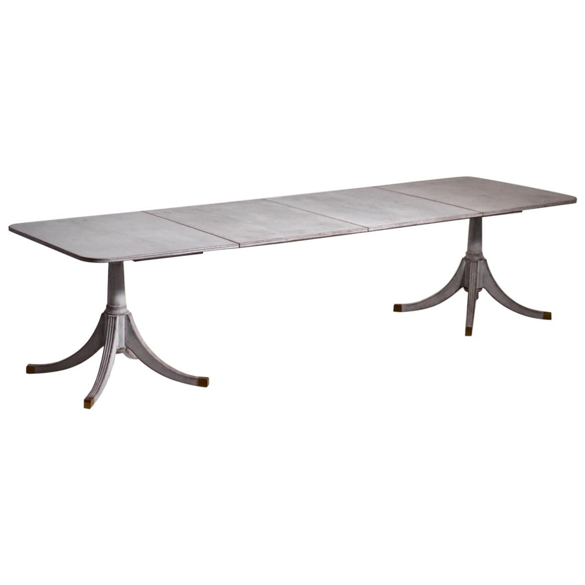 European Two-Pillar Table For Sale at 1stDibs