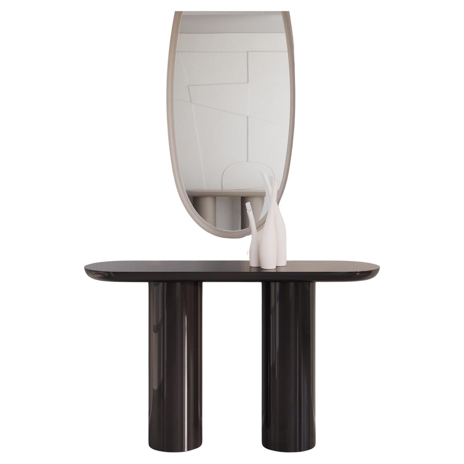 Eva Console Table with Bronze Base For Sale at 1stDibs