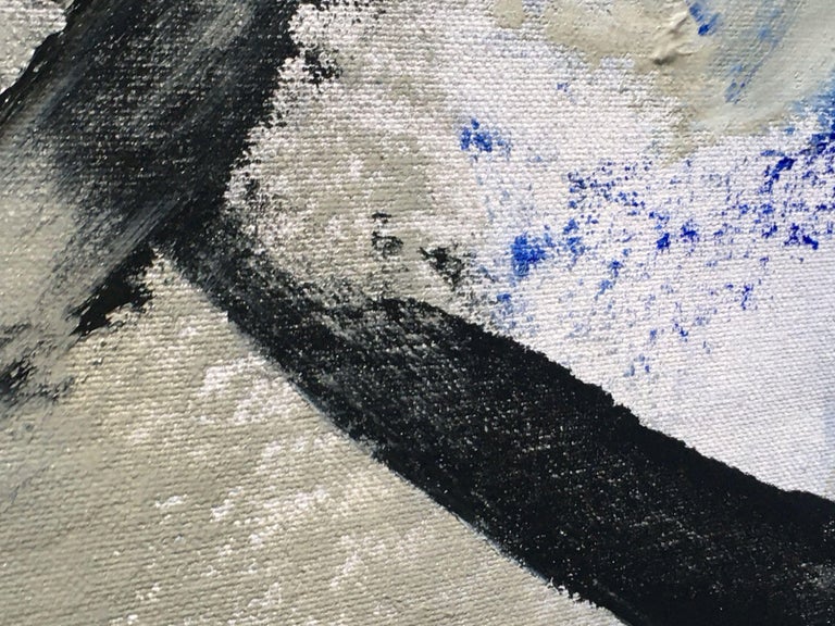 Eva Hoffmann - Corona blue in grey, Painting, Oil on Canvas For Sale at ...