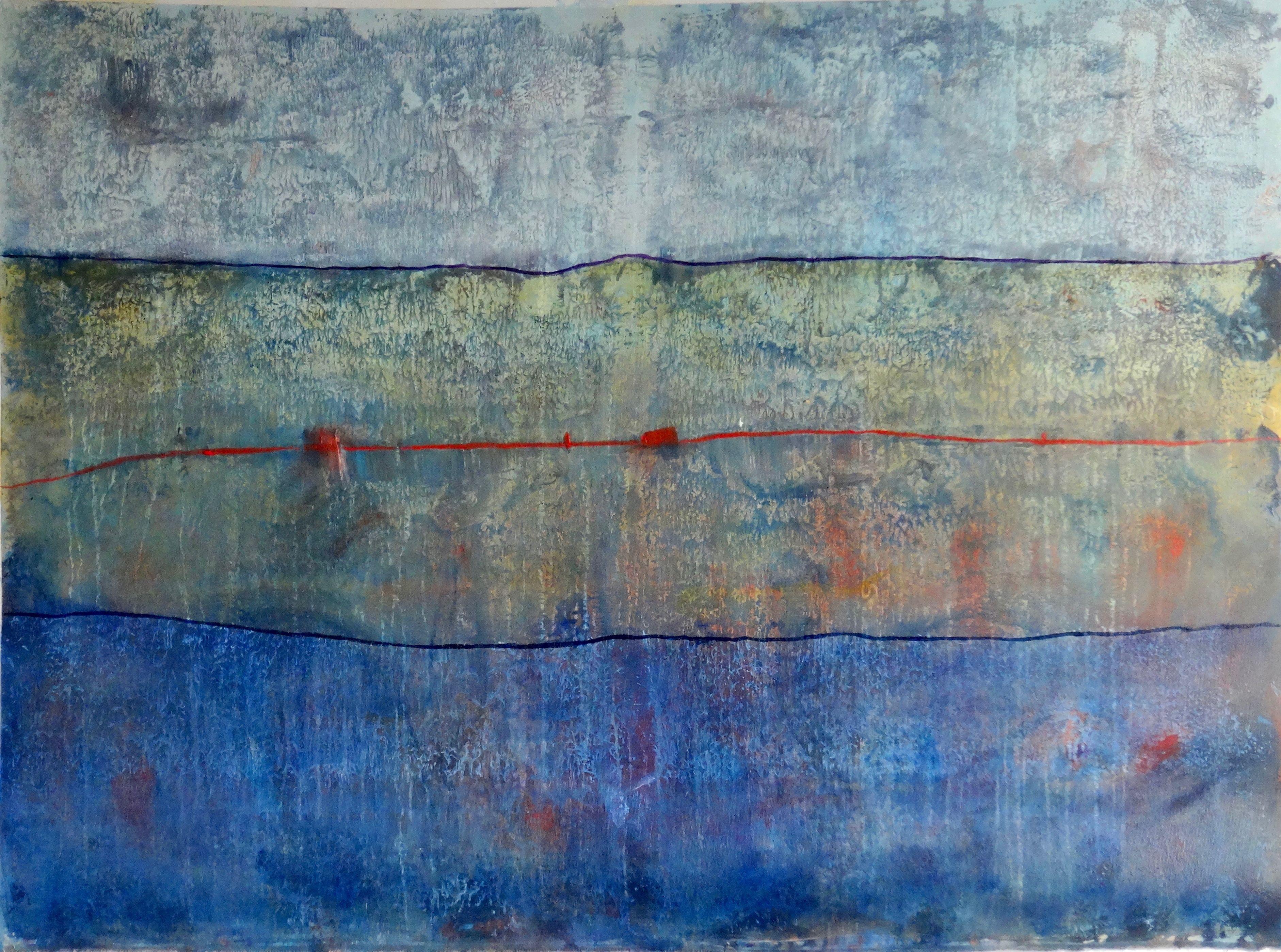 Eva Hoffmann - Lonely Flight, Painting, Oil on Canvas at 1stDibs