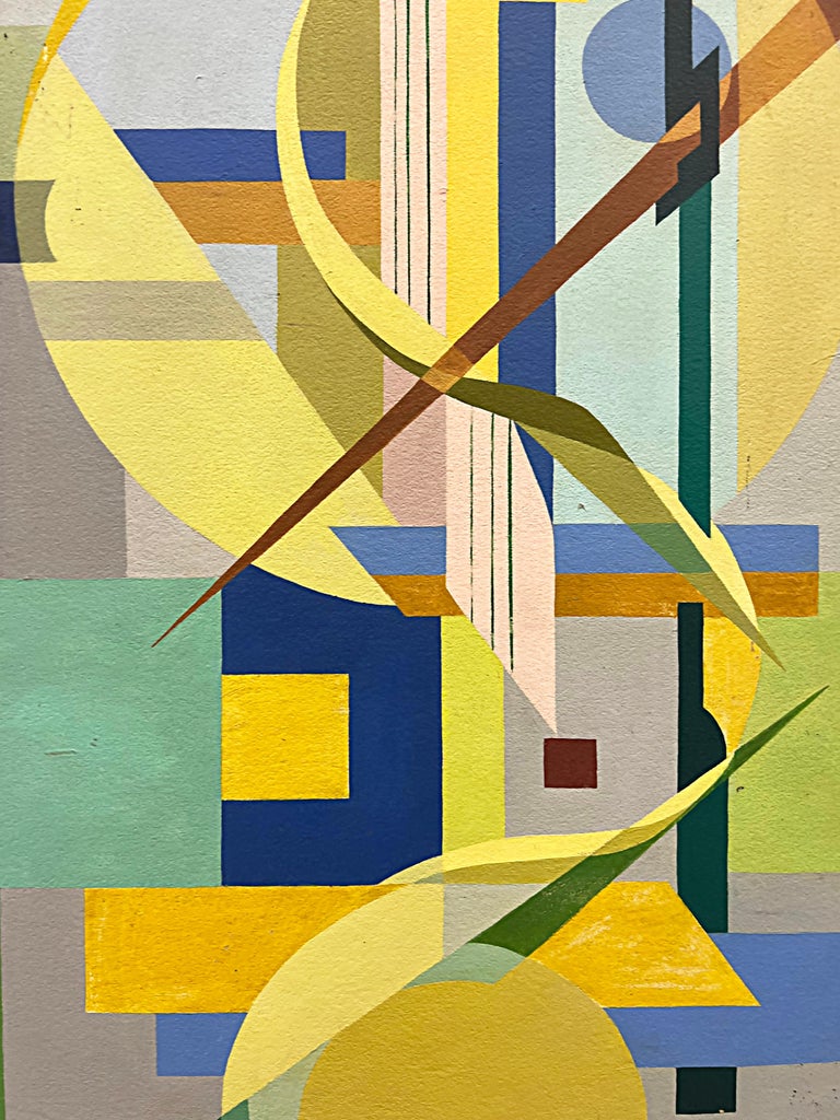 Eva Lucille Kirchner Mid-Century Modern Abstract Painting For Sale at ...
