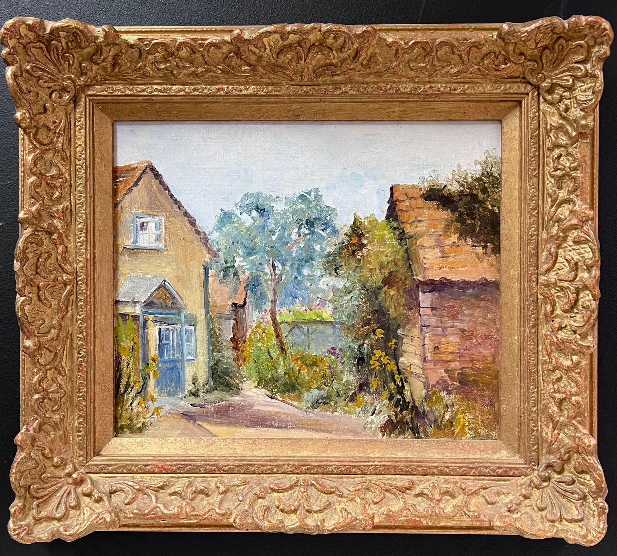 Eva Walbourn - Antique English Oil Painting Old Traditional Cottages ...